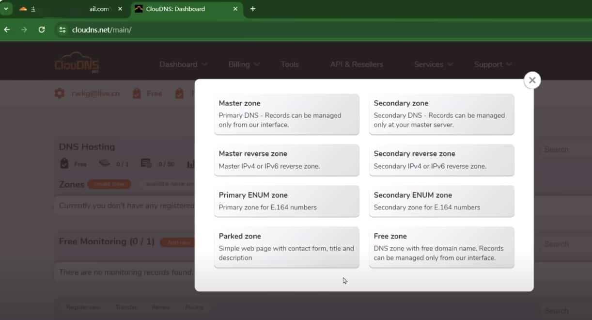 申请ClouDNS永久免费域名并托管到CloudFlare | 鸟叔の窝